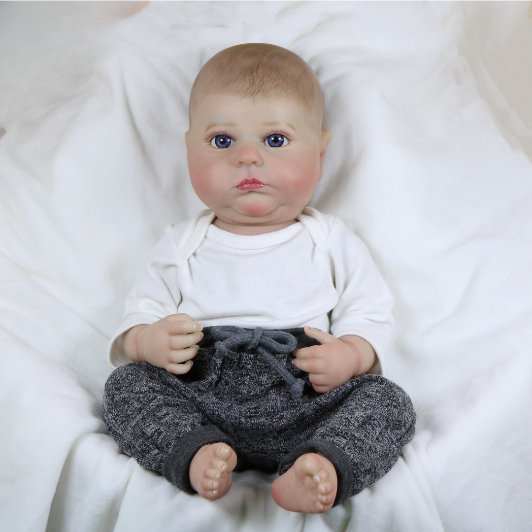 Ethan Cole Reborn Baby Boy Doll – 18-Inch Realistic Full Vinyl Newborn ...